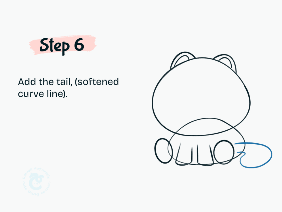 How to Draw a cute Fluffy Cat (Step-by-step)