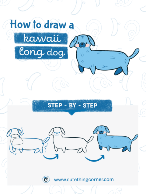 How to Draw a Cute Long Dog – Step-by-Step Tutorial