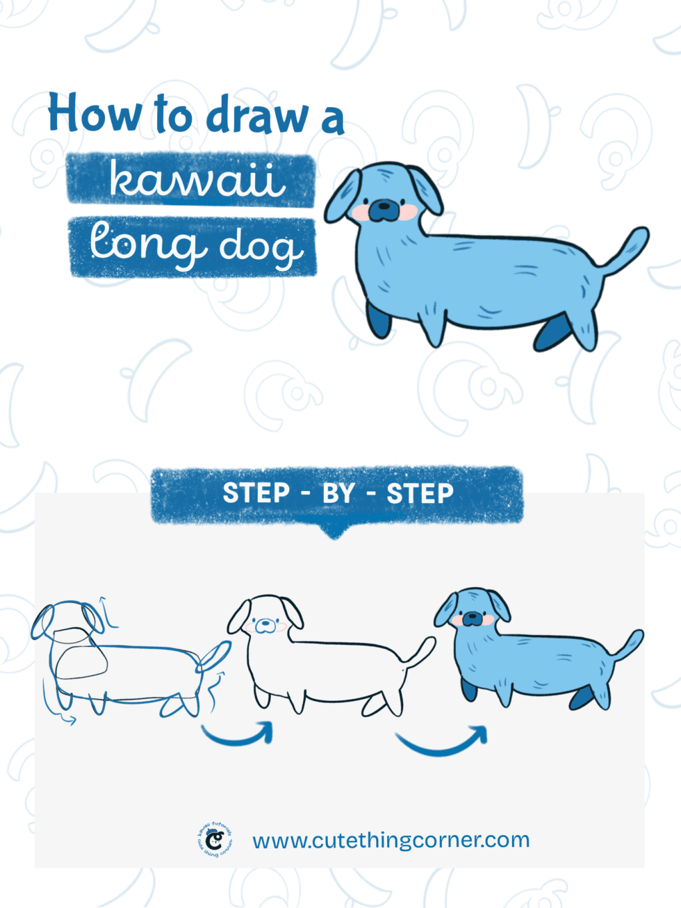 How to Draw a Cute Long Dog – Step-by-Step Tutorial