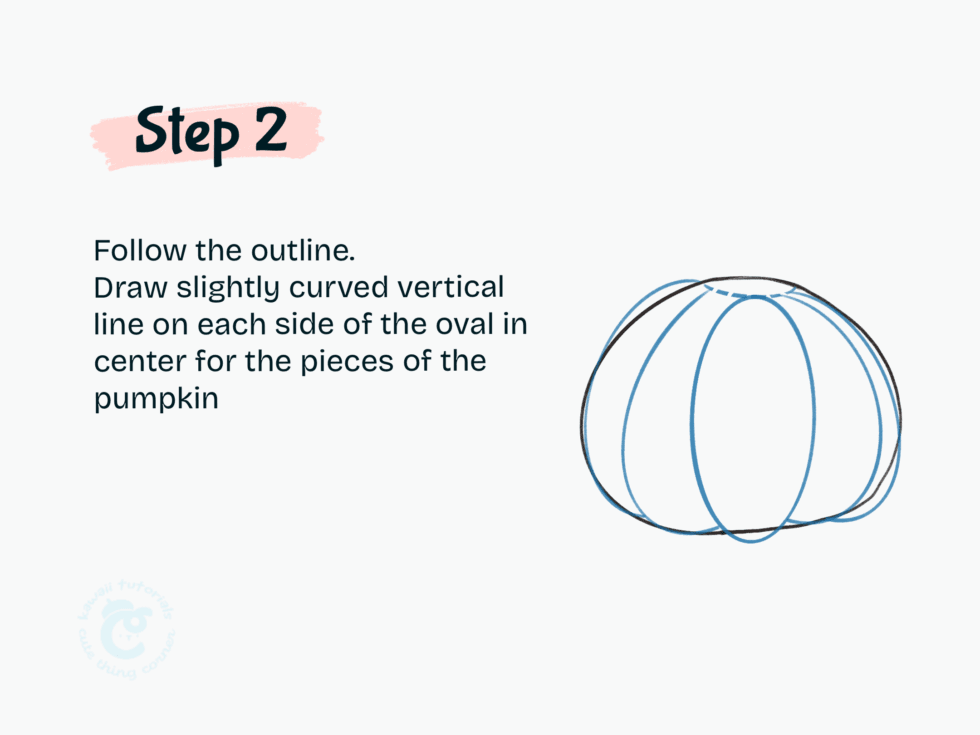 How to draw a cute pumpkin bat (Step-by-step)