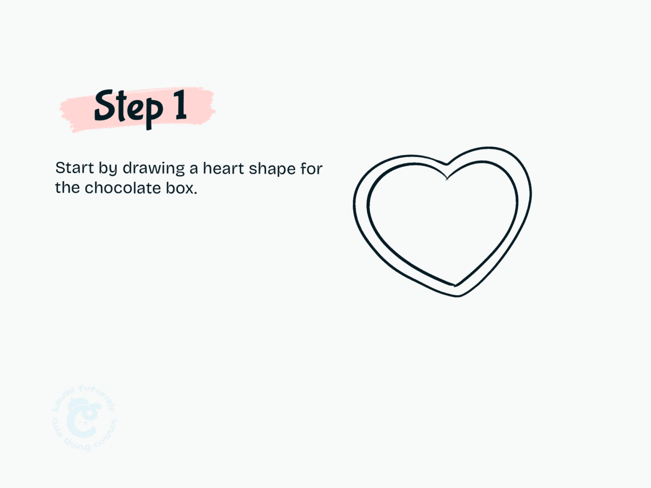 How to Draw Kawaii Box of Chocolate (Step-by-step)