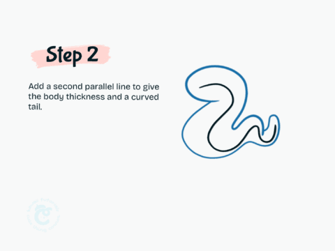 How to Draw a Cute Snake (Step-by-step)