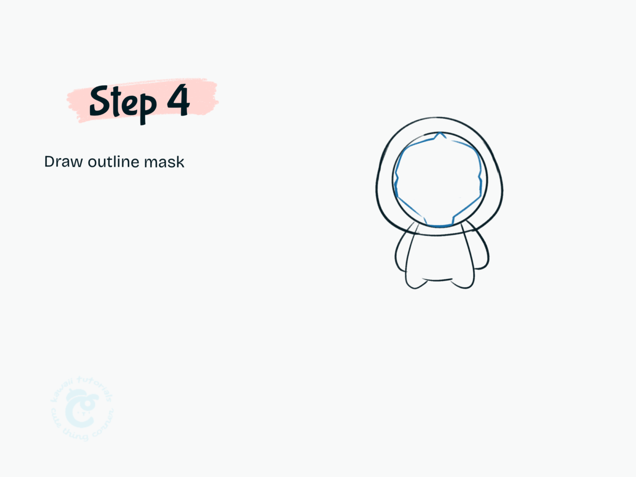 How to Draw Cute Squid Game Frontman (Step-by-step)