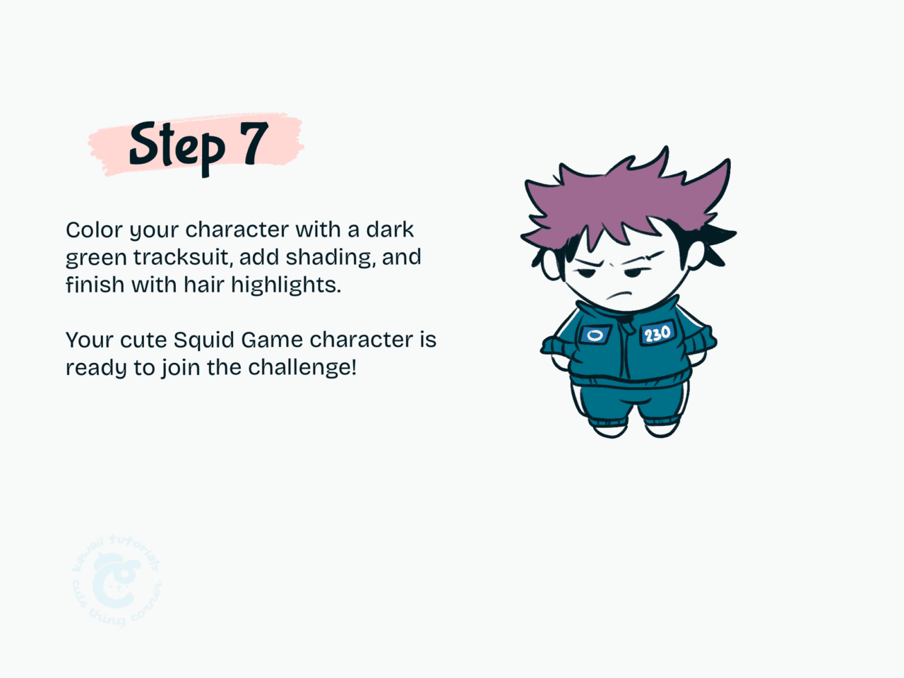 How to Draw Thanos (Player 230) Squidgame (Step-by-step)
