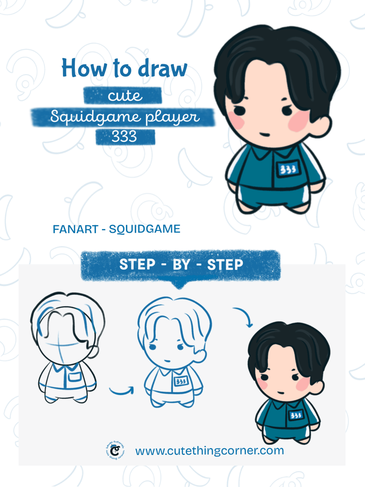 How to Draw Player 333 from Squidgame