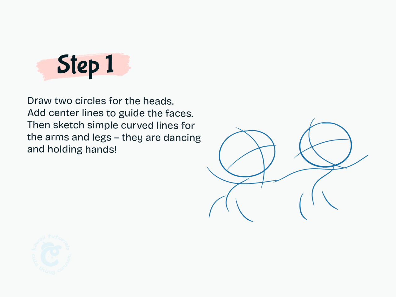 How to Draw Stitch and Lilo In Hawaii Dance (Step-by-step)