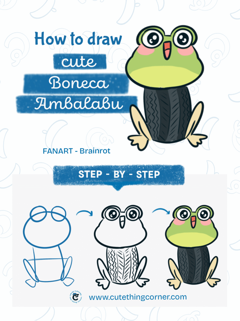 How to Draw Boneca Ambalabu (Step-by-Step)