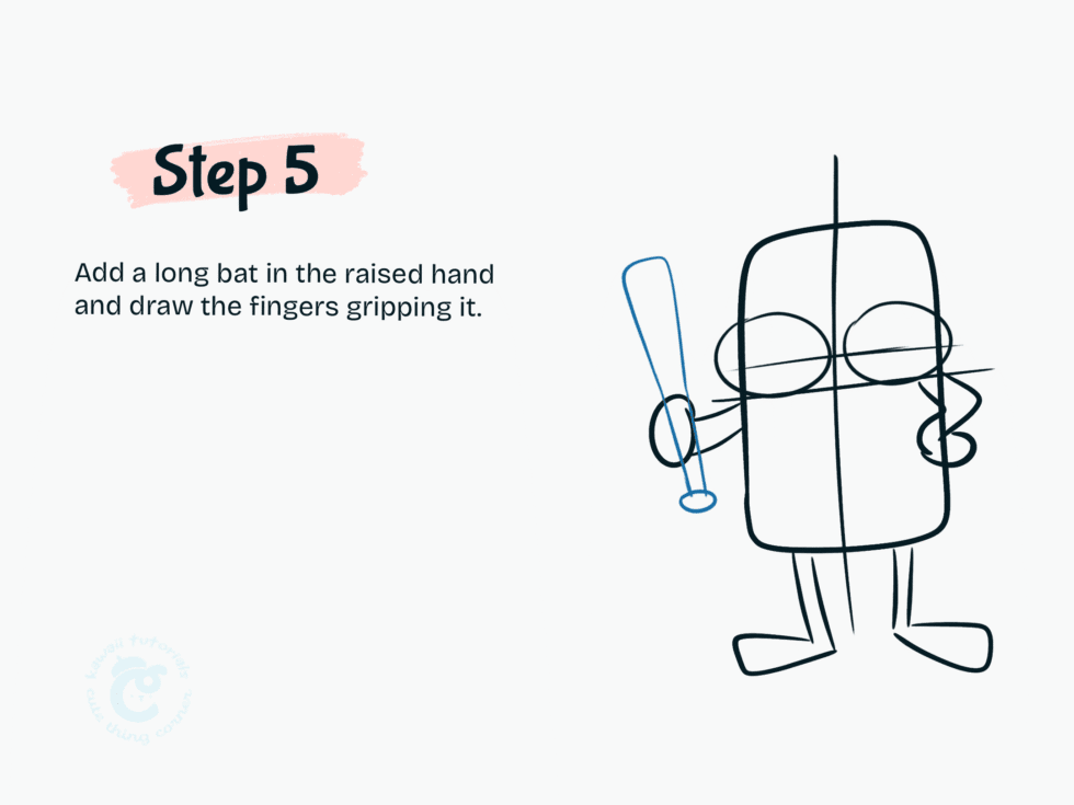 How to Draw Tung Tung Tung Sahur (Step-by-step)