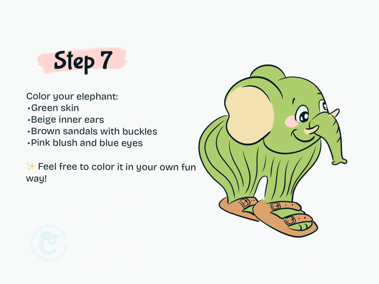 How to draw Lirili Larila (Step-by-step)