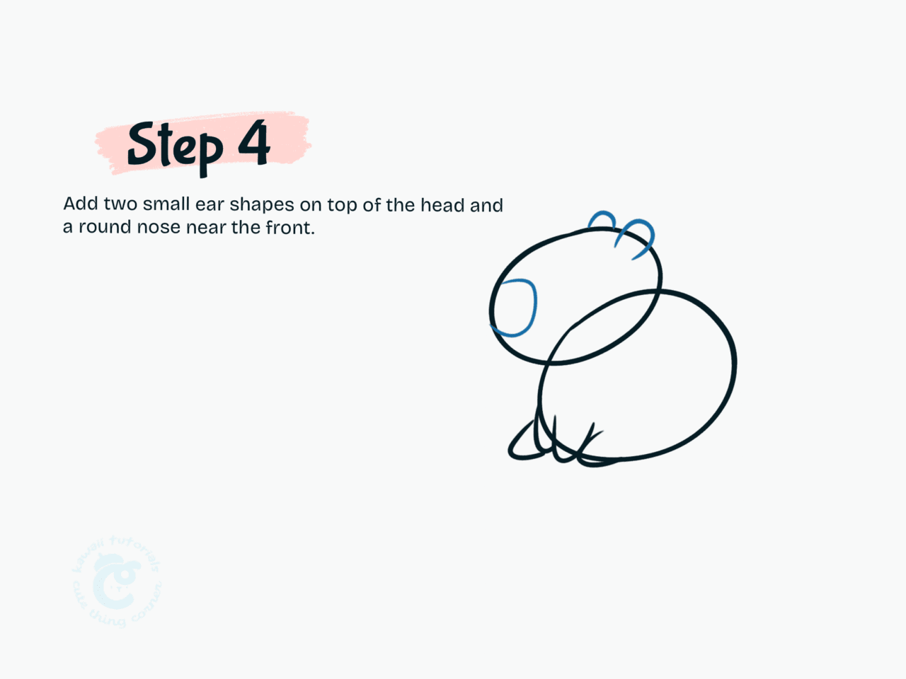 How to Draw Cute Capybara (Step-by-step)